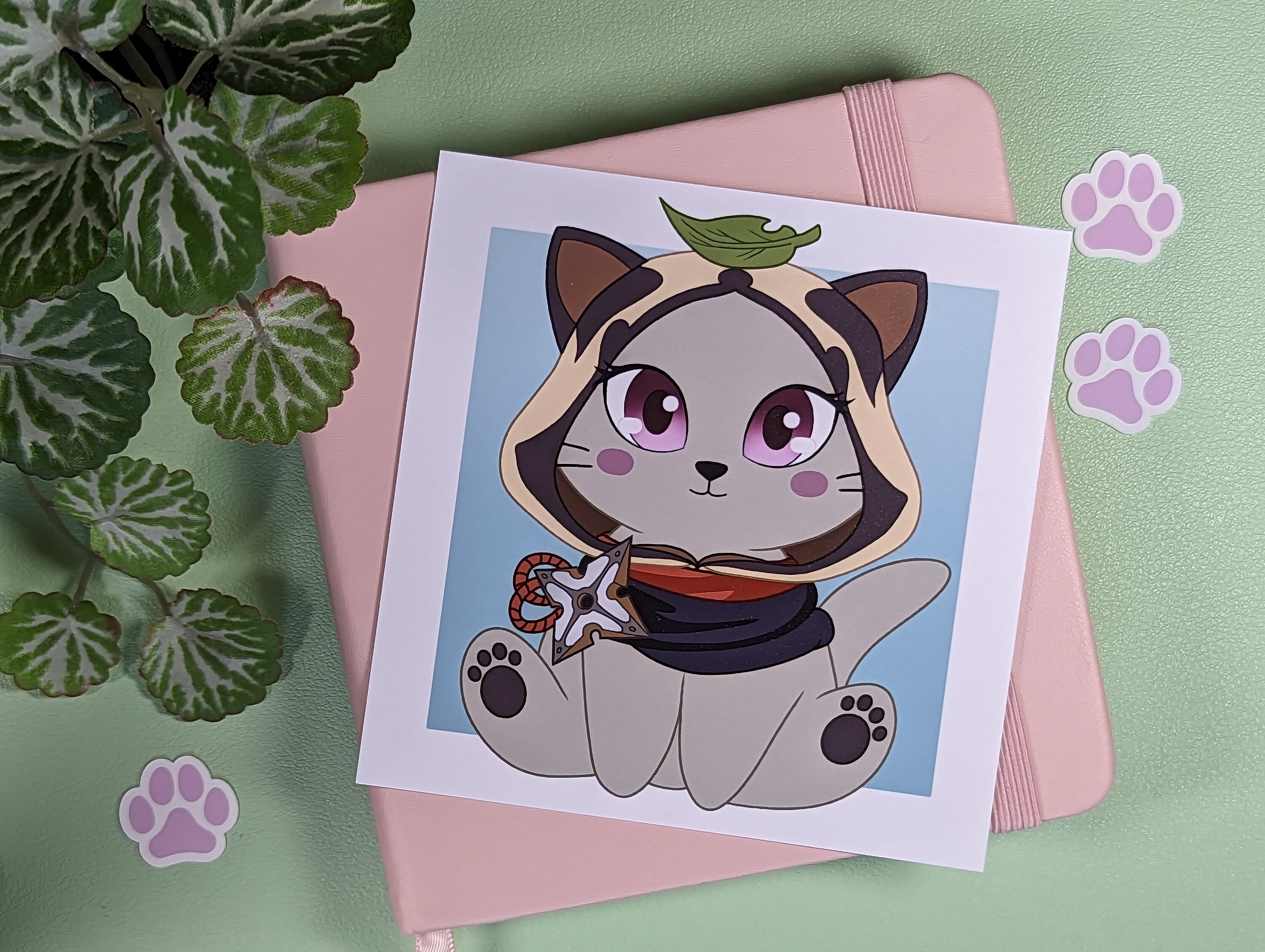 SAYU Art Print Genshin Impact Poster Cute Wall Decor Card - Etsy