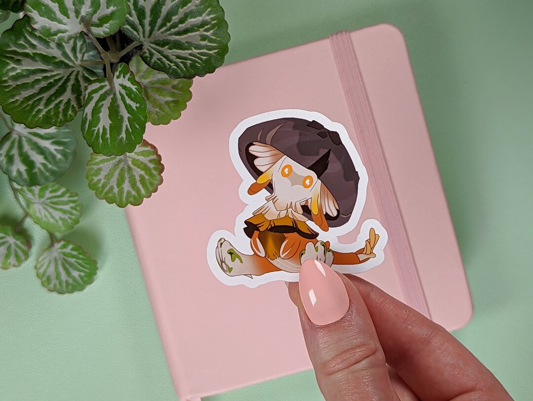 Grounded Geoshroom Sticker: Genshin Impact Mushroom Beast, Waterproof ...