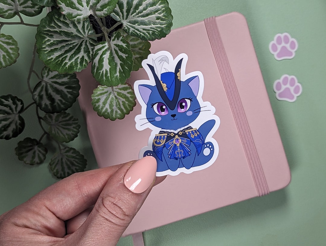 CLORINDE Sticker, Genshin Impact Sticker, Kawaii Cat Sticker Gift for ...