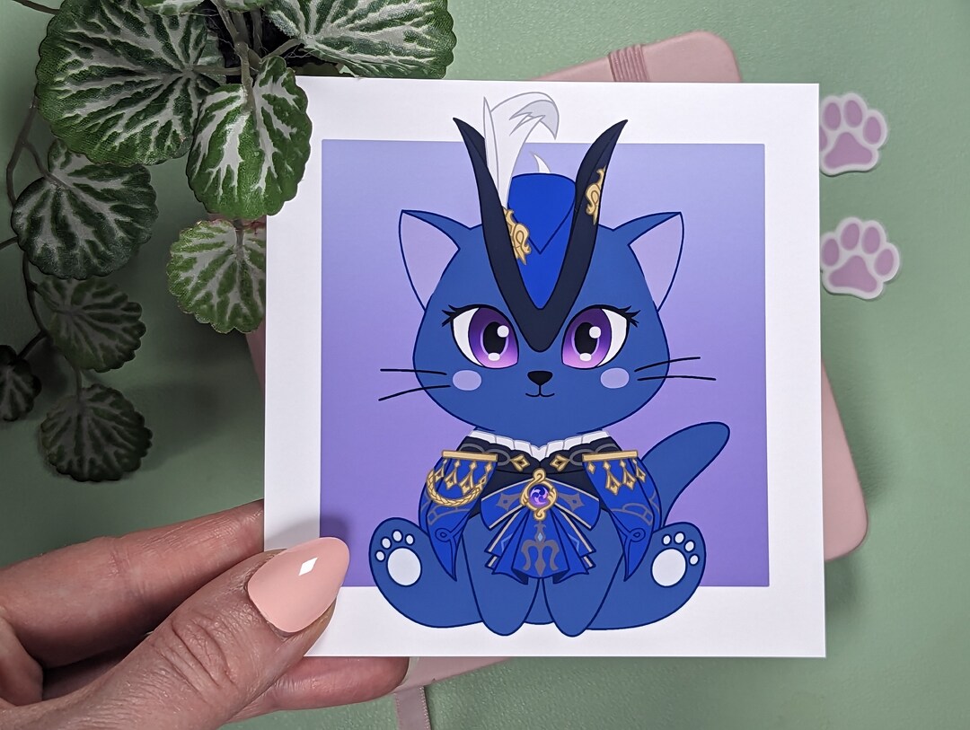 CLORINDE Art Print, Genshin Impact Poster, Cute Wall Decor Card, Mini ...