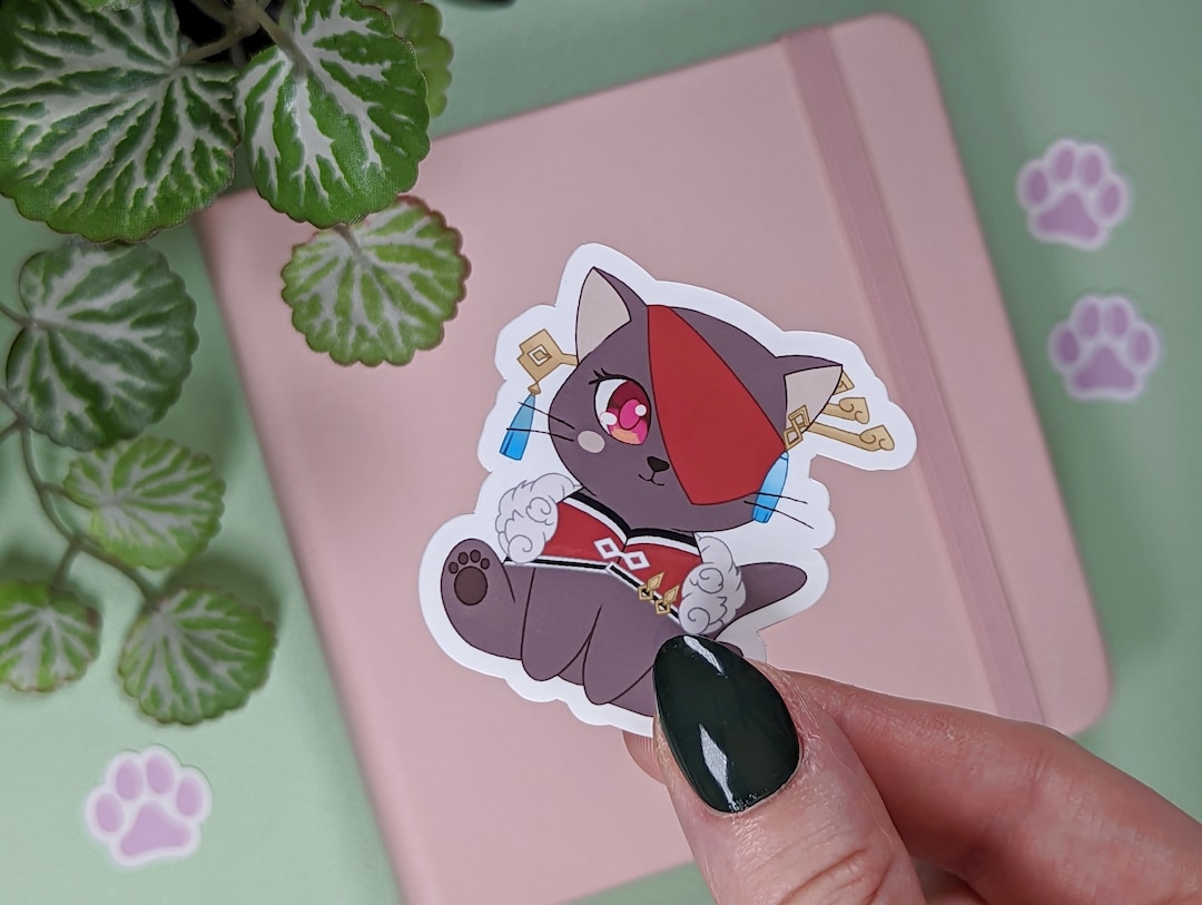 BEIDOU Sticker, Genshin Impact Sticker, Kawaii Cat Sticker Gift for ...