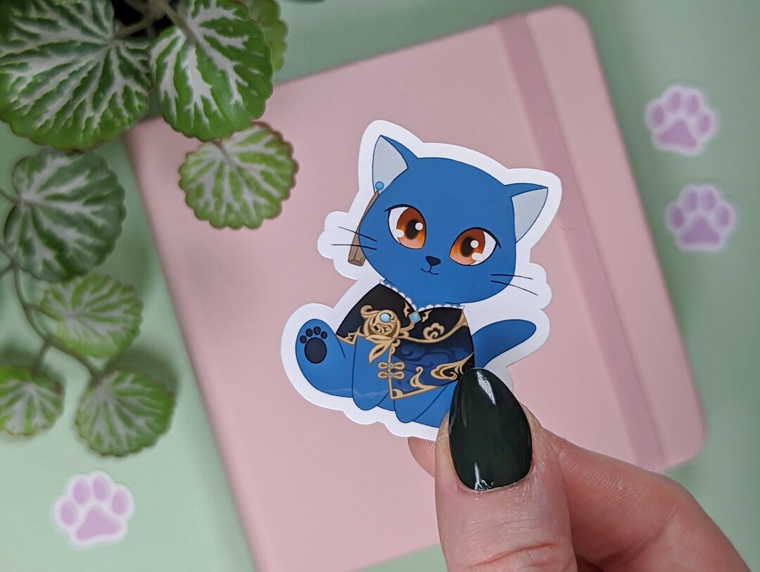 XINGQIU Sticker, Genshin Impact Sticker, Kawaii Cat Sticker Gift for ...