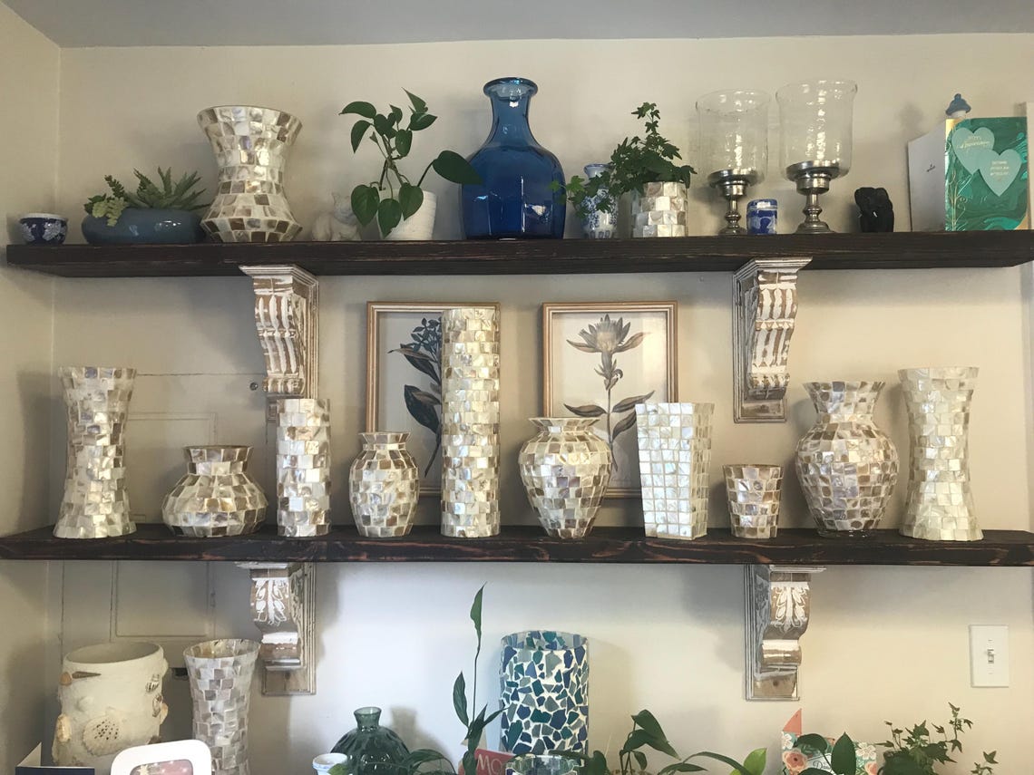 Unique Mother of Pearl Egyptian Style Vase - Etsy