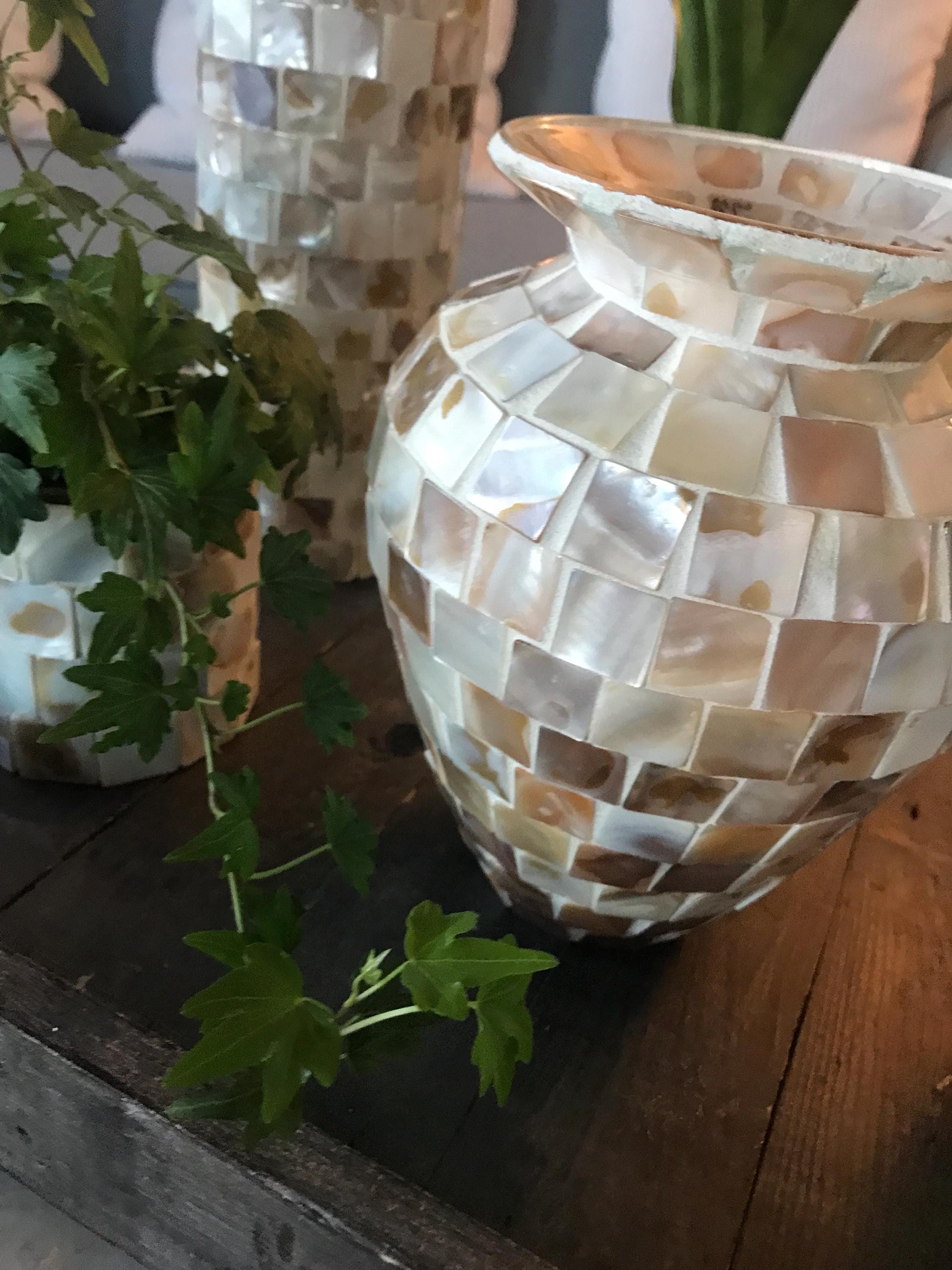 Unique Mother of Pearl Egyptian Style Vase - Etsy