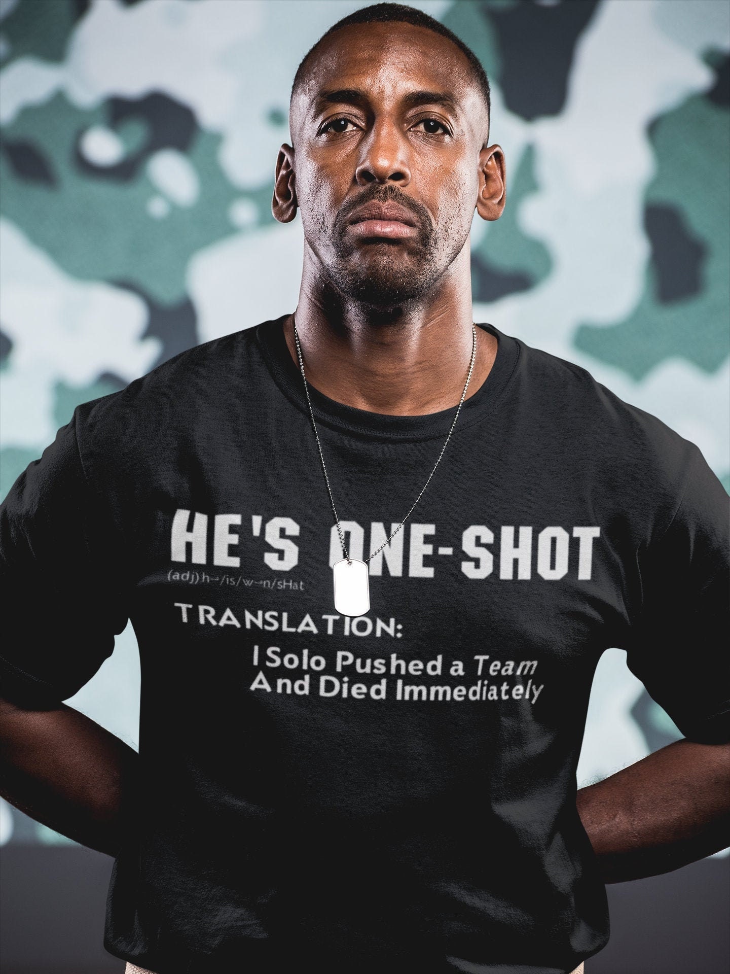 He's ONE Shot T-shirt | Game Gift | Gamer Shirt | Funny Shirt for Men ...