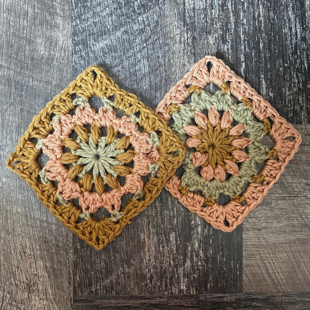 Boho Granny Square Pattern, Boho Crochet, Boho, Bohemian, Crochet Flower Pattern, Crochet Granny ...