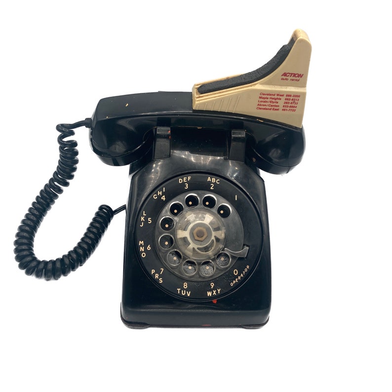 Action Rental X Northern Telecom Rotary Phone With Shoulder Rest, Black ...