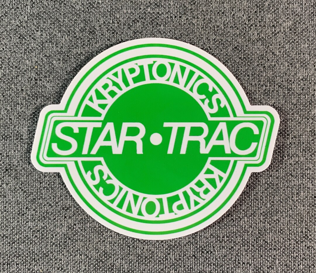 Kryptonics STAR-TRAC Skateboard Sticker 3.25 Inches Green - Etsy