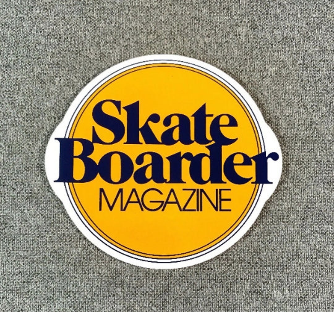 Skateboarder Magazine Skateboard Sticker 4.2 X 4.5 Inches - Etsy