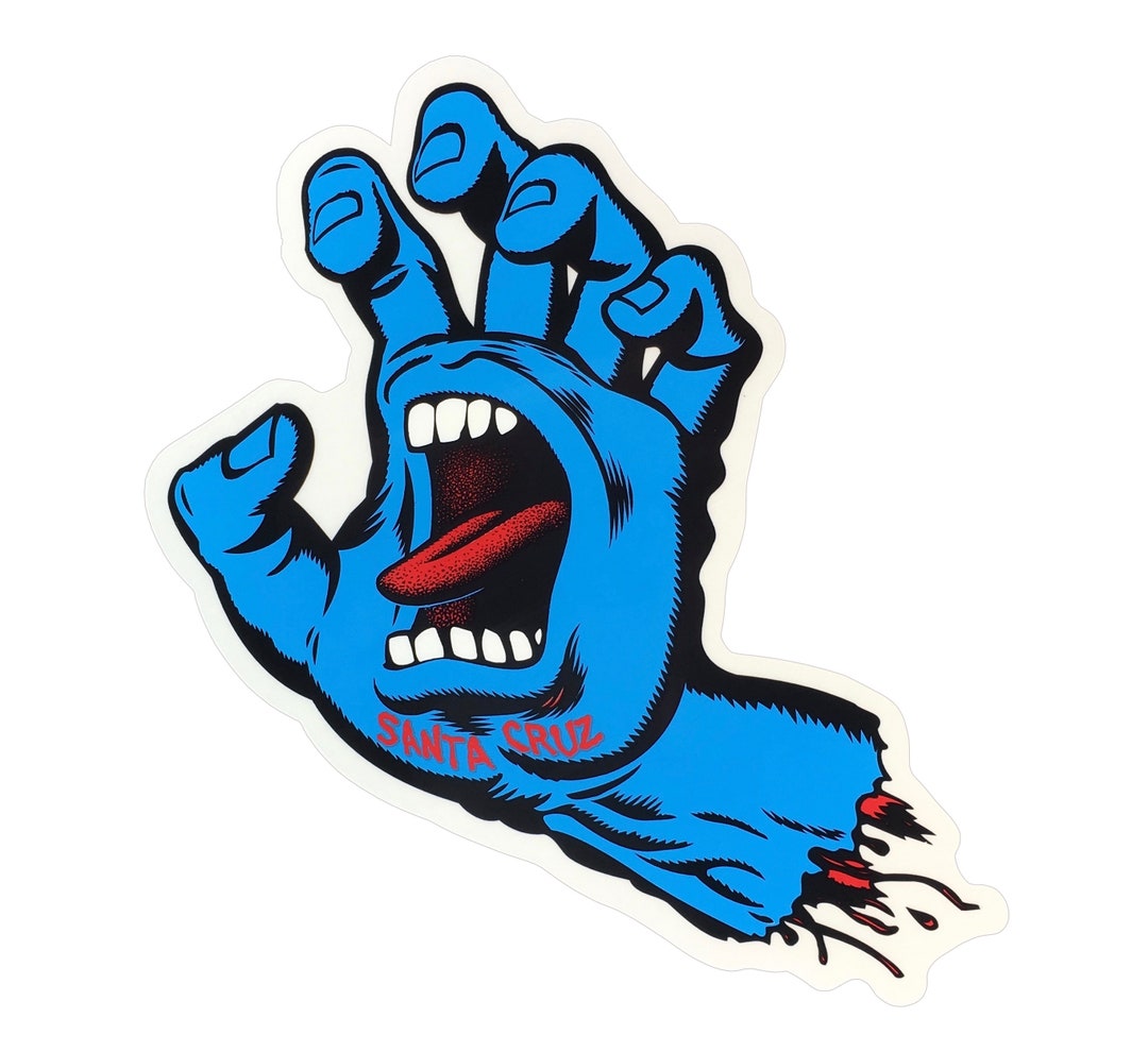 Santa Cruz Screaming Hand Skateboard Sticker 6 - Etsy