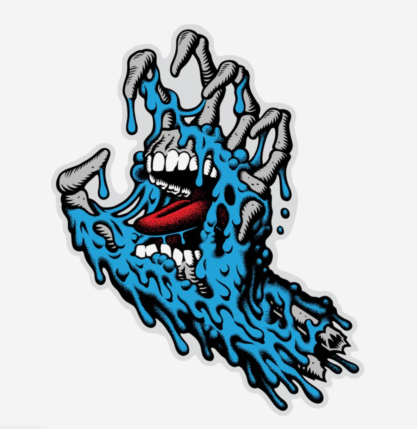 Santa Cruz Melting Screaming Hand Skateboard Sticker 5 - Etsy