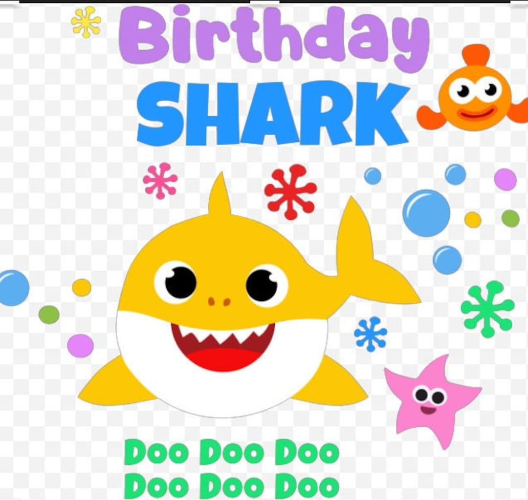 DIGITAL Baby Shark Design 2 SVG PNG File - Etsy Canada
