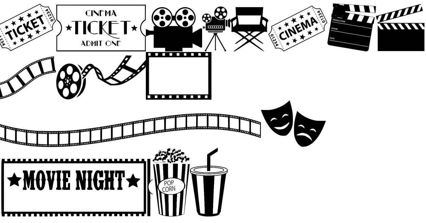 15 Designs DIGITAL Cinema Movie PNG Svg Eps Dxf Files - Etsy Australia