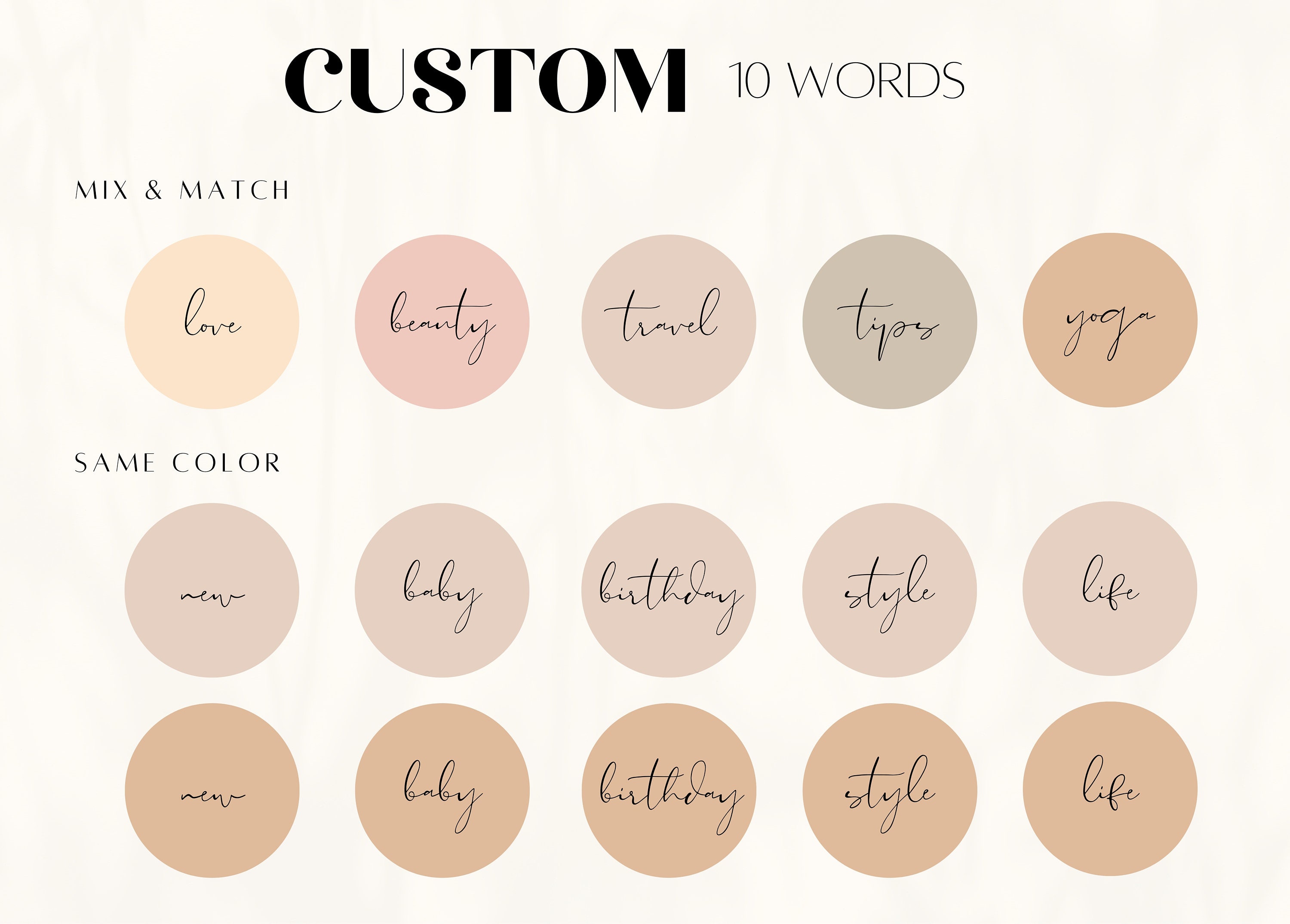 CUSTOM Handwritten Highlight Covers for Instagram, Ig Story Icons ...