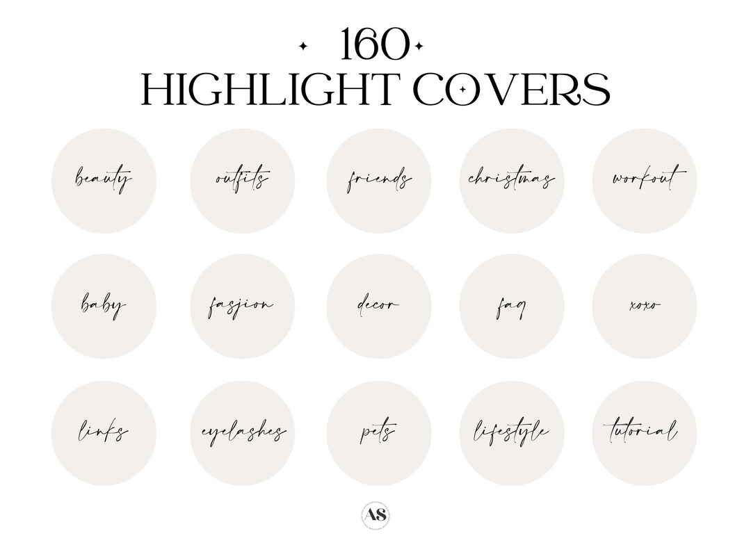160 Minimalist Highlight Covers for Instagram, Ig Story Icons ...