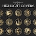 Moon Aesthetic Instagram Story Covers, Astrology Highlight Instagram ...