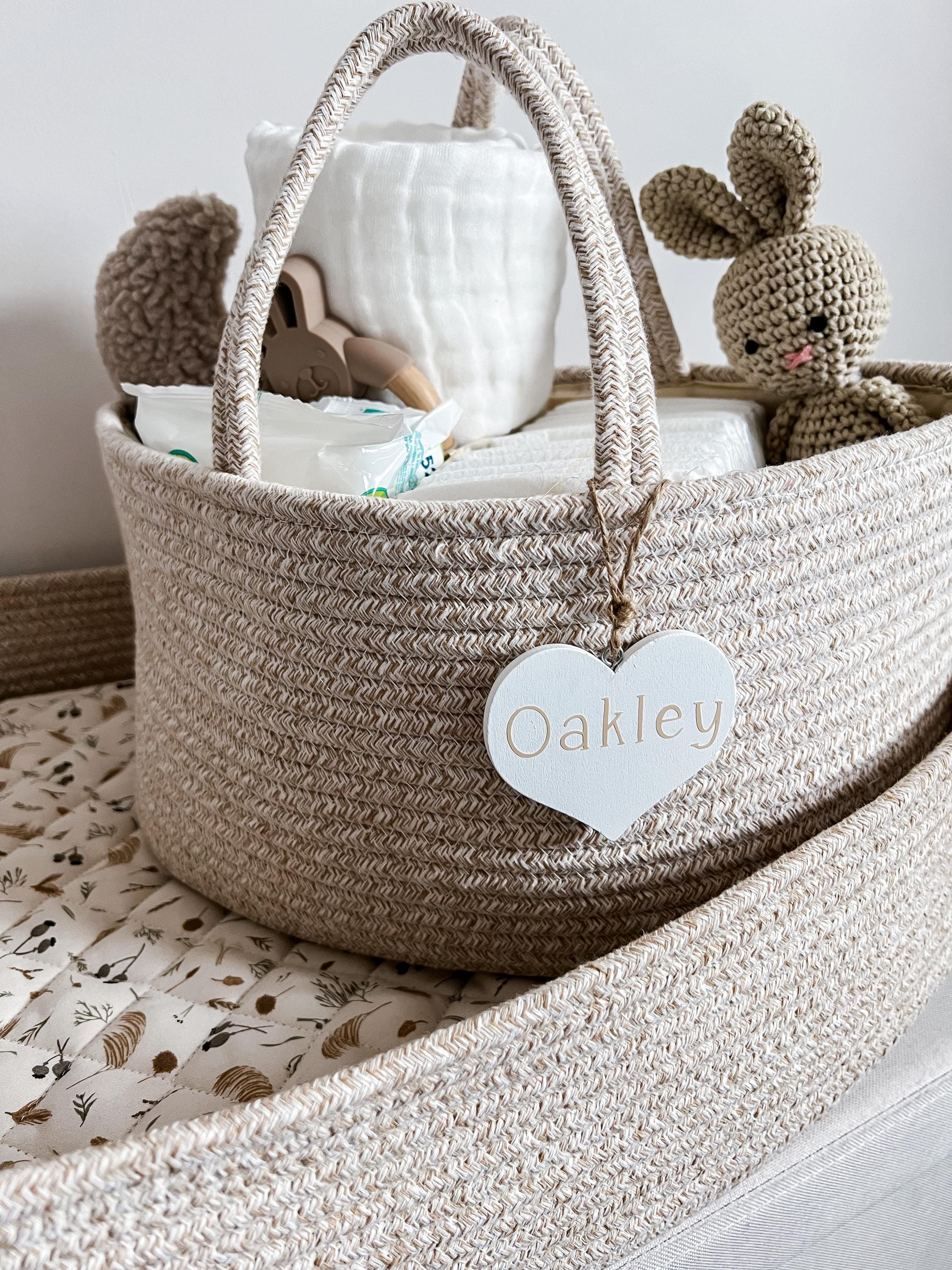 Nappy Caddy, Newborn Gift, Baby Shower Gift, Nursery Storage, Nappy ...