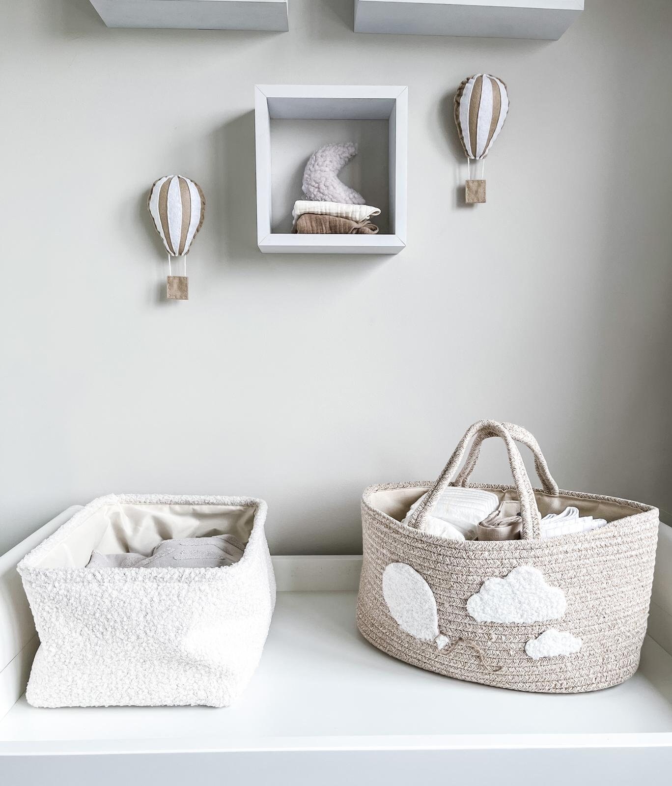 Boucle Nappy Caddy, Newborn Gift, Baby Shower Gift, Nursery Storage ...