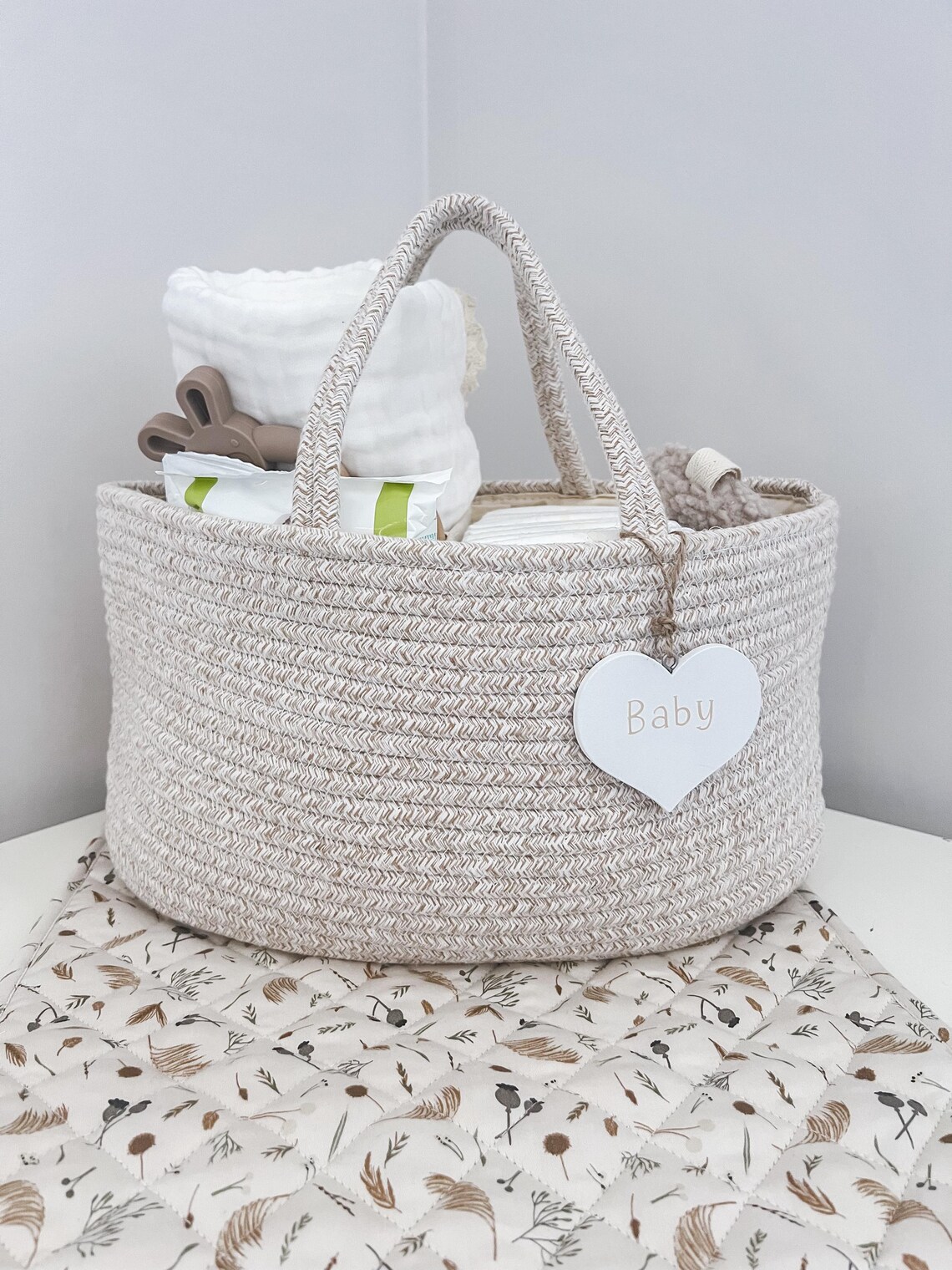 Nappy Caddy, Newborn Gift, Baby Shower Gift, Nursery Storage, Nappy ...