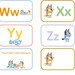 Bluey Alphabet Flash Cards Printable - Etsy