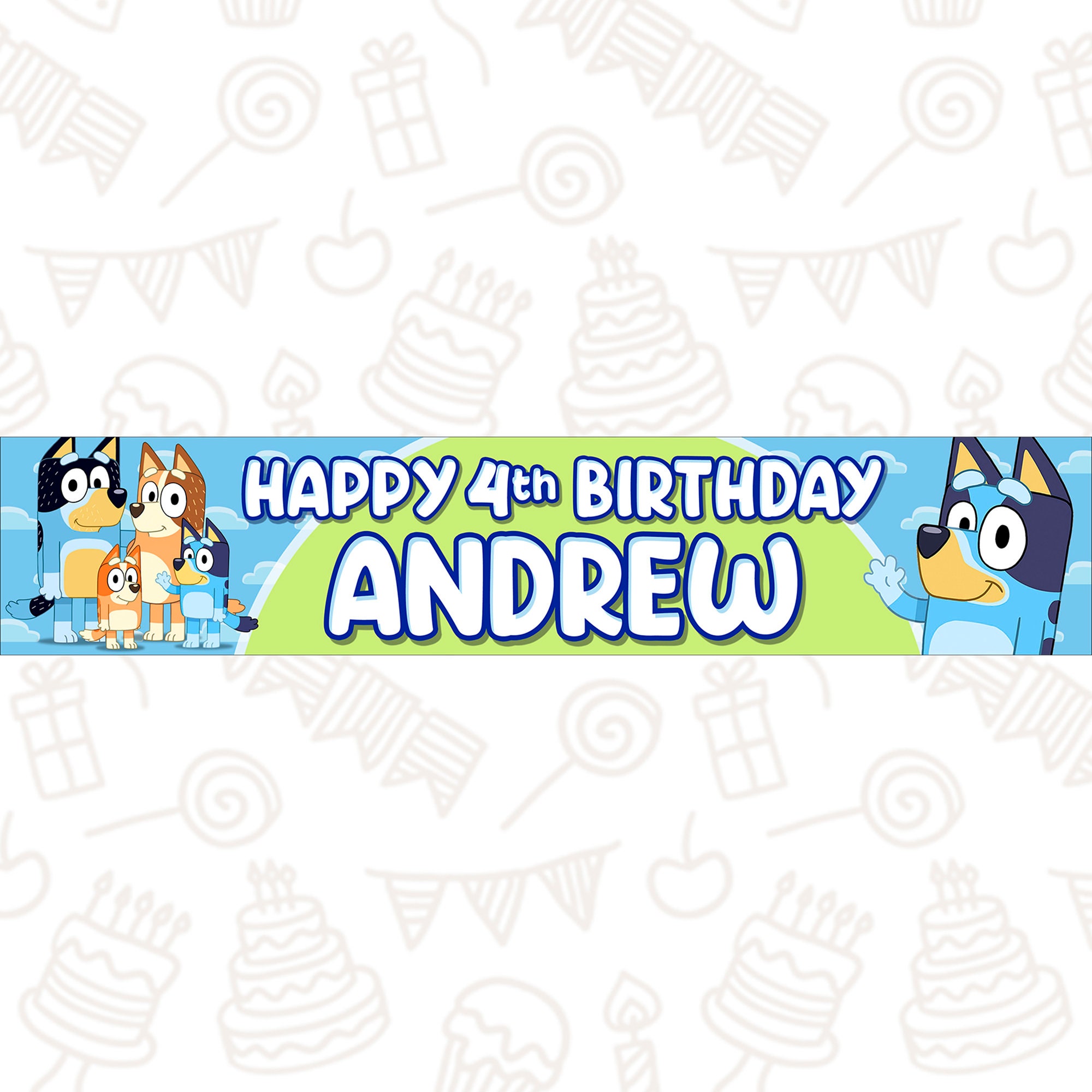 Bluey Birthday Sign