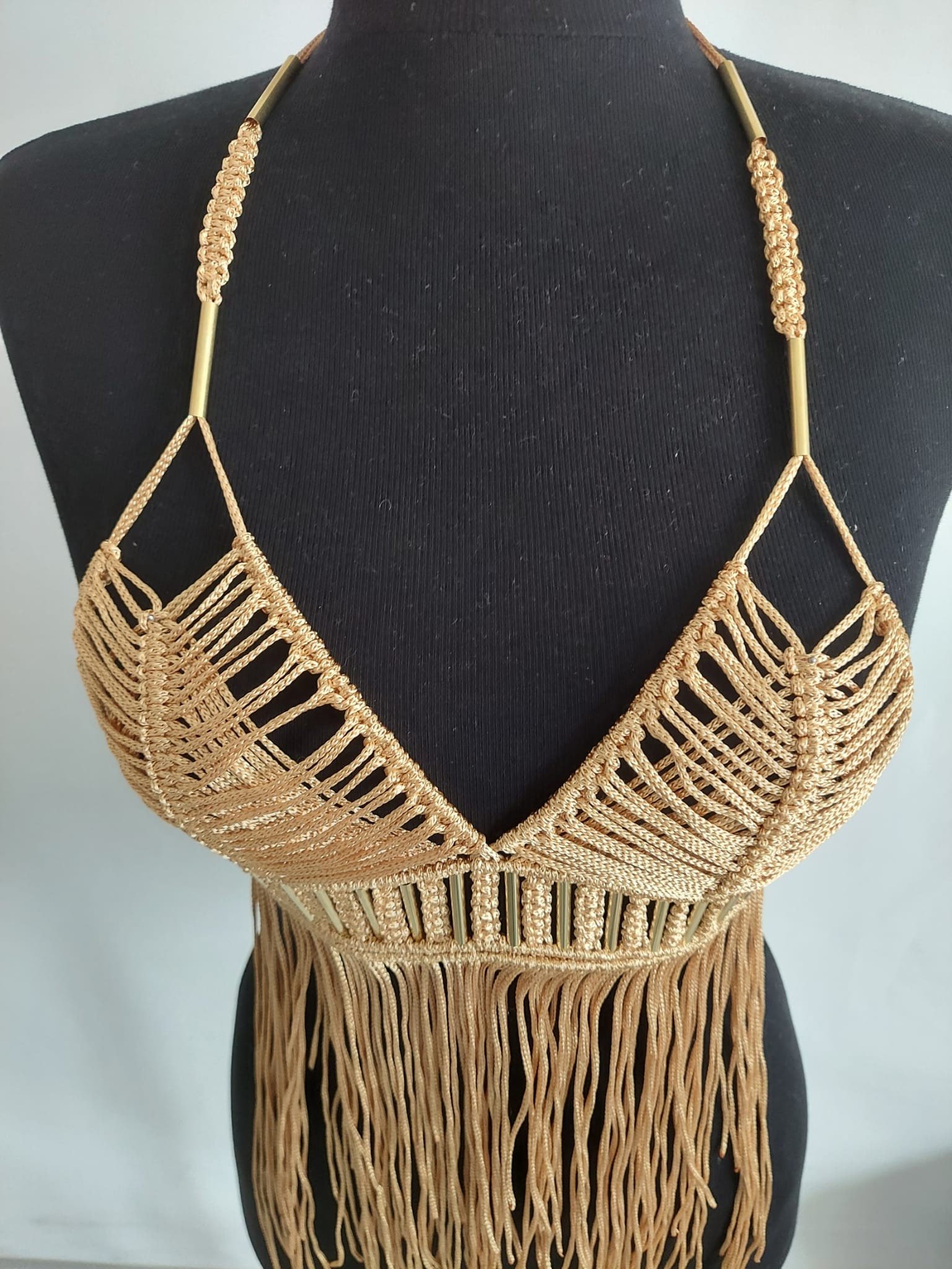 Macrame Cover Up, Macrame Clothing, Hand Knit Dress, Exotic Dress ...