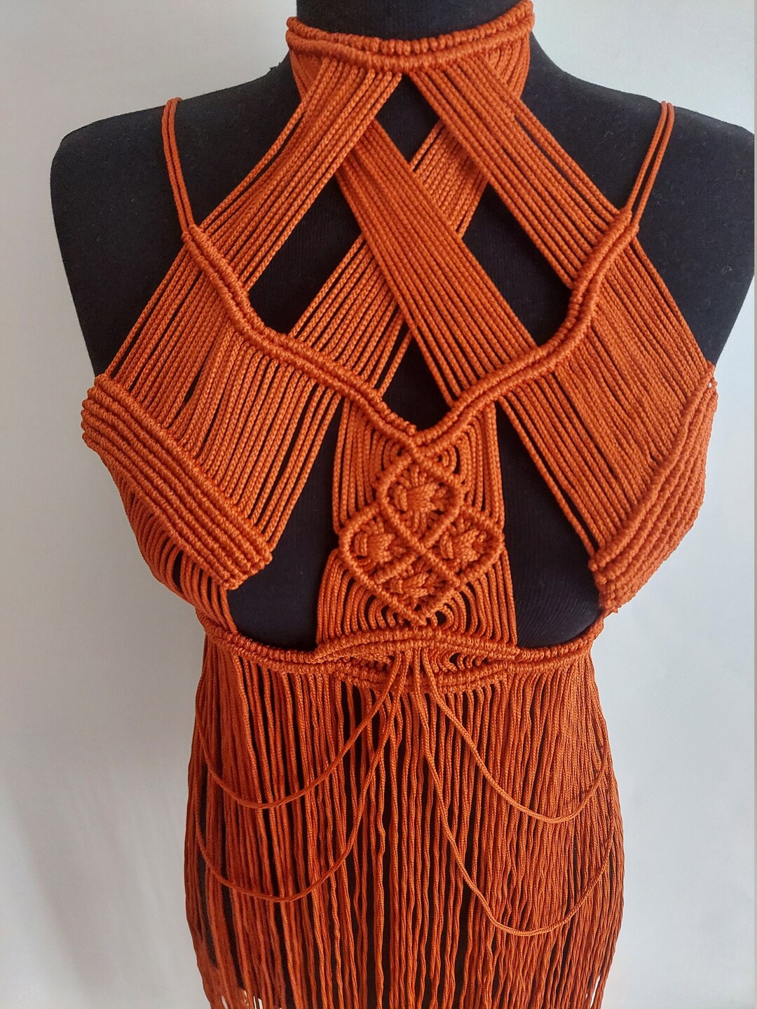 Macrame Dress, Handmade Clothing, Handcraft Costume, Beachwear Pareo ...