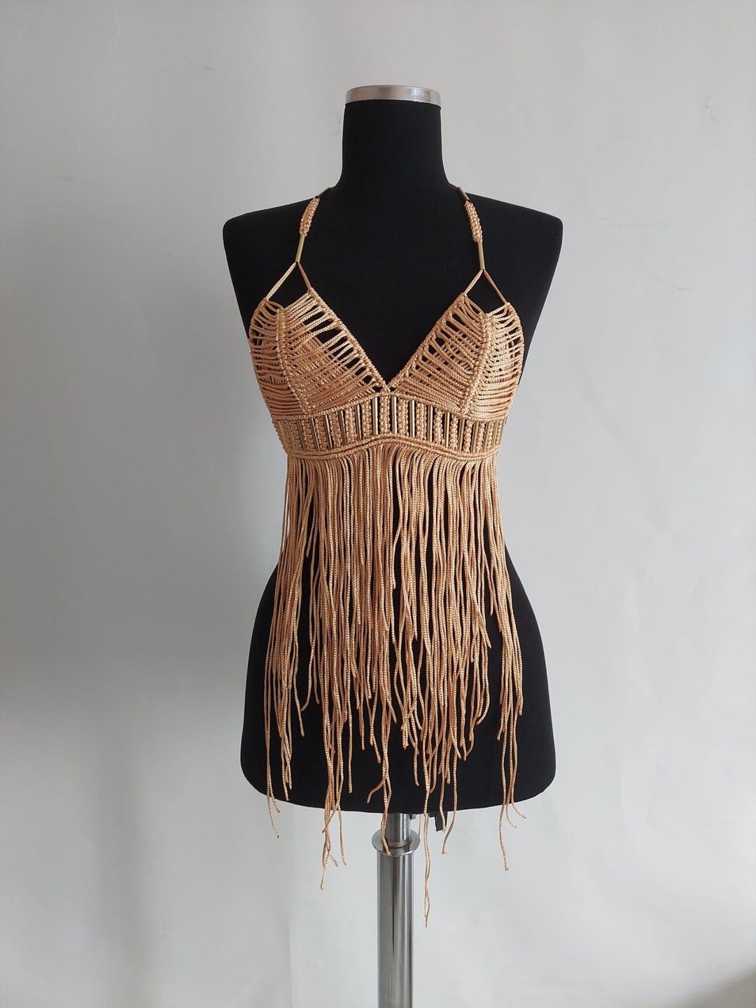 Macrame Cover Up, Macrame Clothing, Hand Knit Dress, Exotic Dress ...