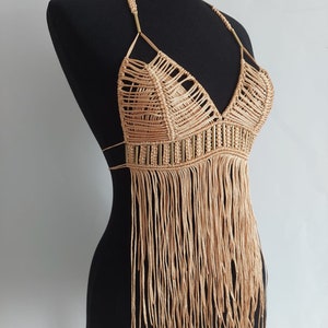 Macrame Cover Up, Macrame Clothing, Hand Knit Dress, Exotic Dress ...