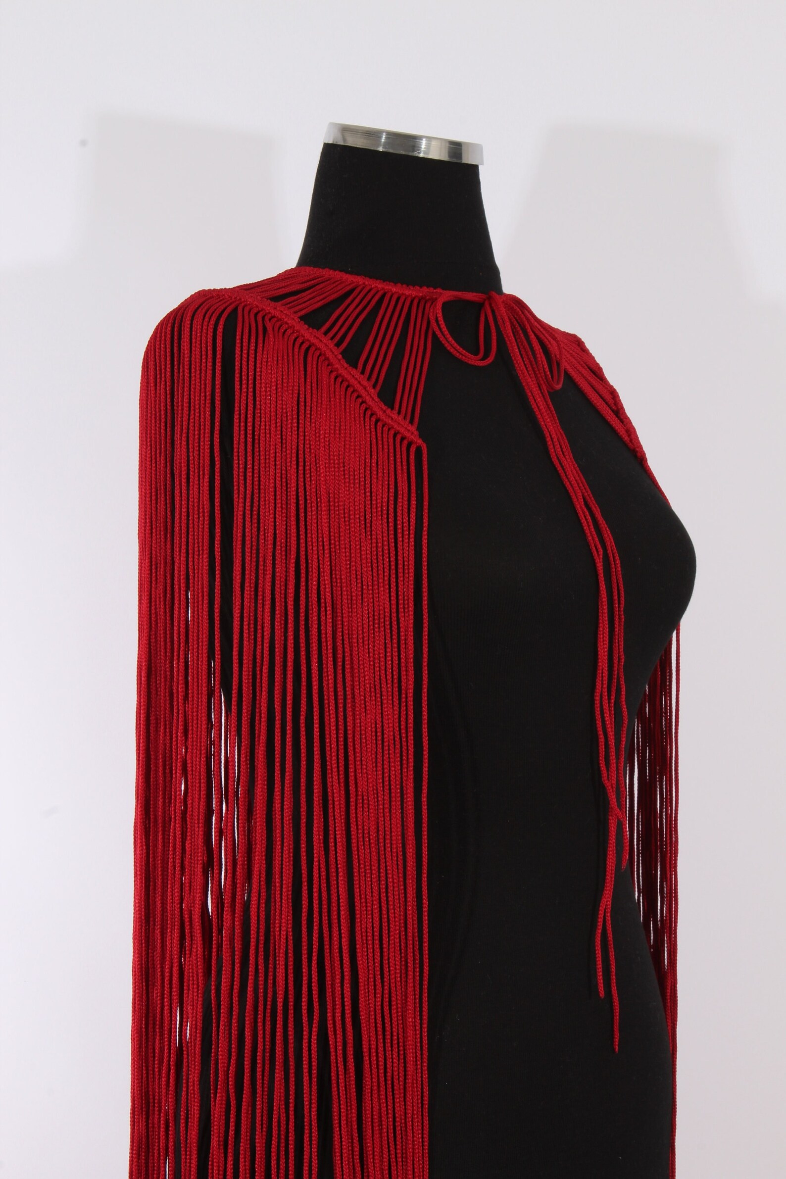 Red Cloak, Cosplay Pelerine, Red Outfit, Macramé Dress, Drama Costumes ...