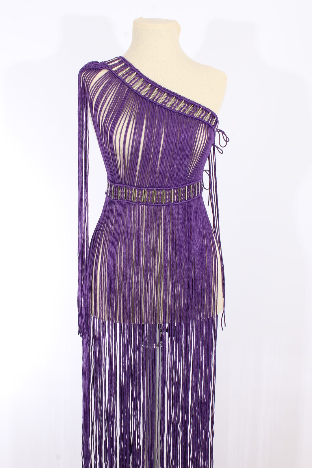 100% Handcraft Macrame Summer Dress, Boho Cocktail Clothing, Wedding ...