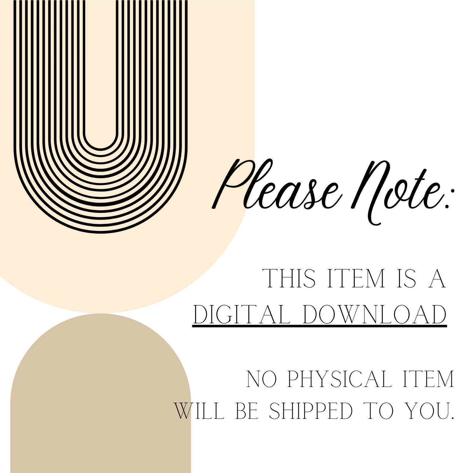 Mid Century Modern Wall Art Print Set of 3 Black and Beige | Etsy