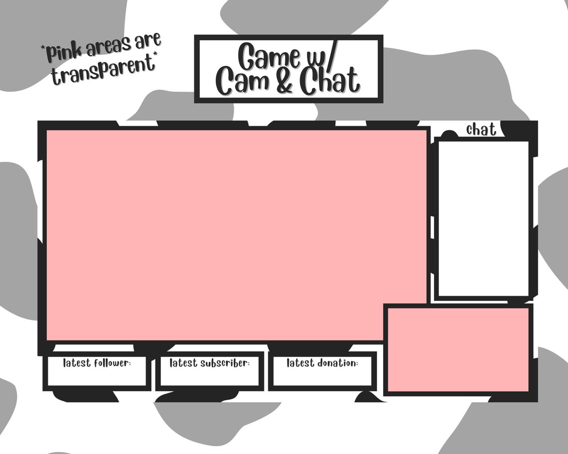 Animated Cow Theme Twitch Overlay Package Overlays, Panels, and Scenes ...