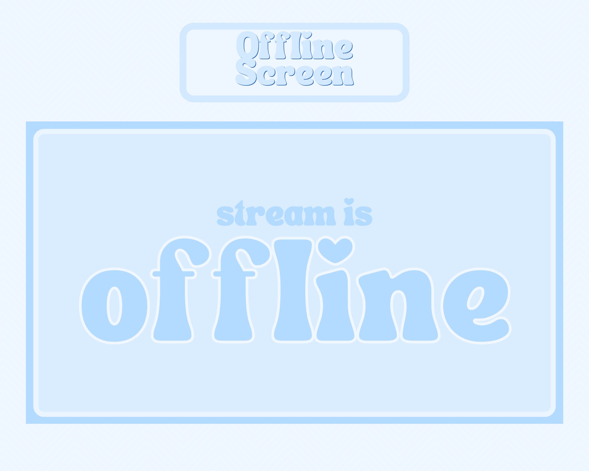Animated Cute Baby Blue Twitch Package Overlays, Panels, and Animated ...
