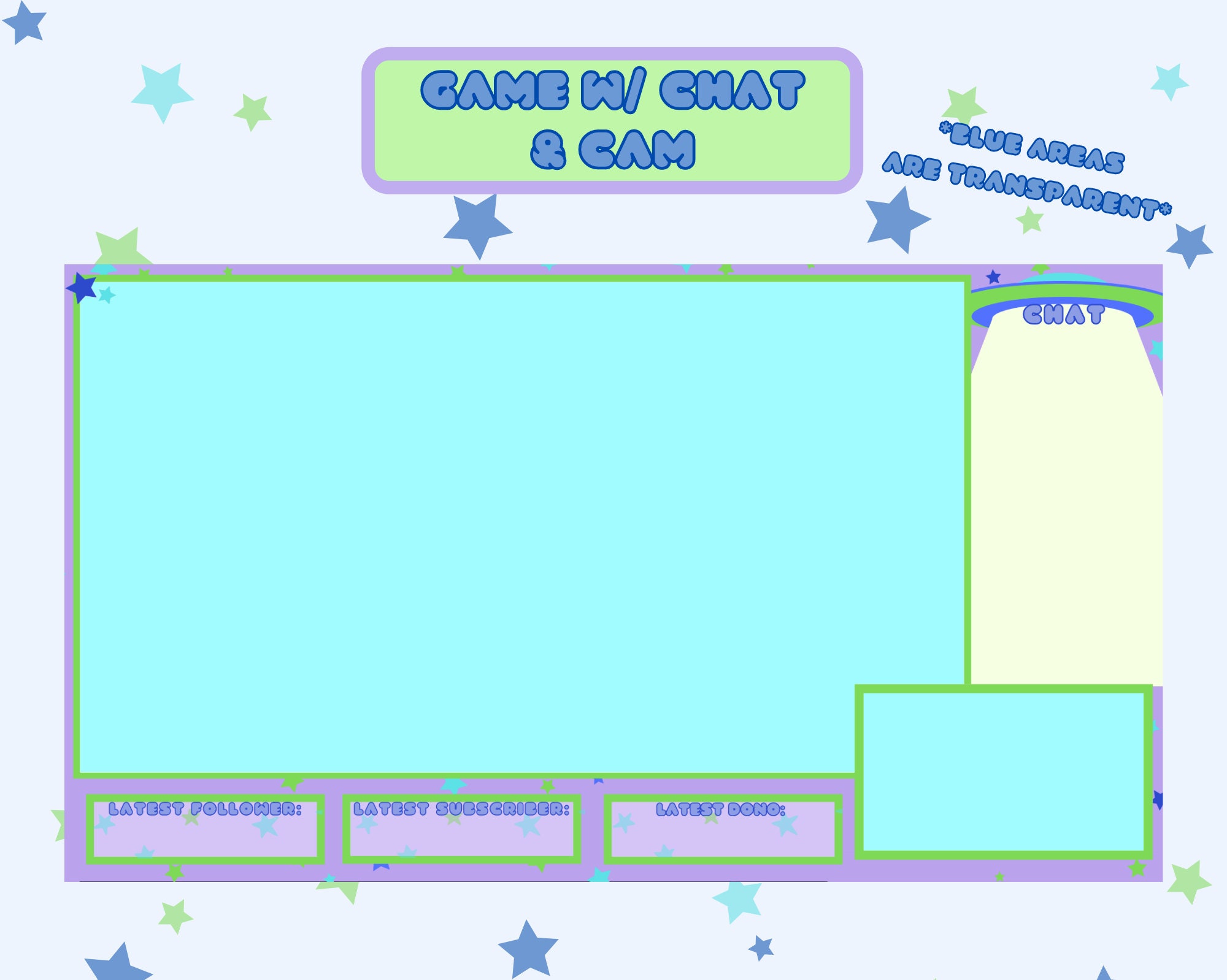 Alien Galaxy Twitch Overlay Package Overlays, Panels, Animated Scenes ...