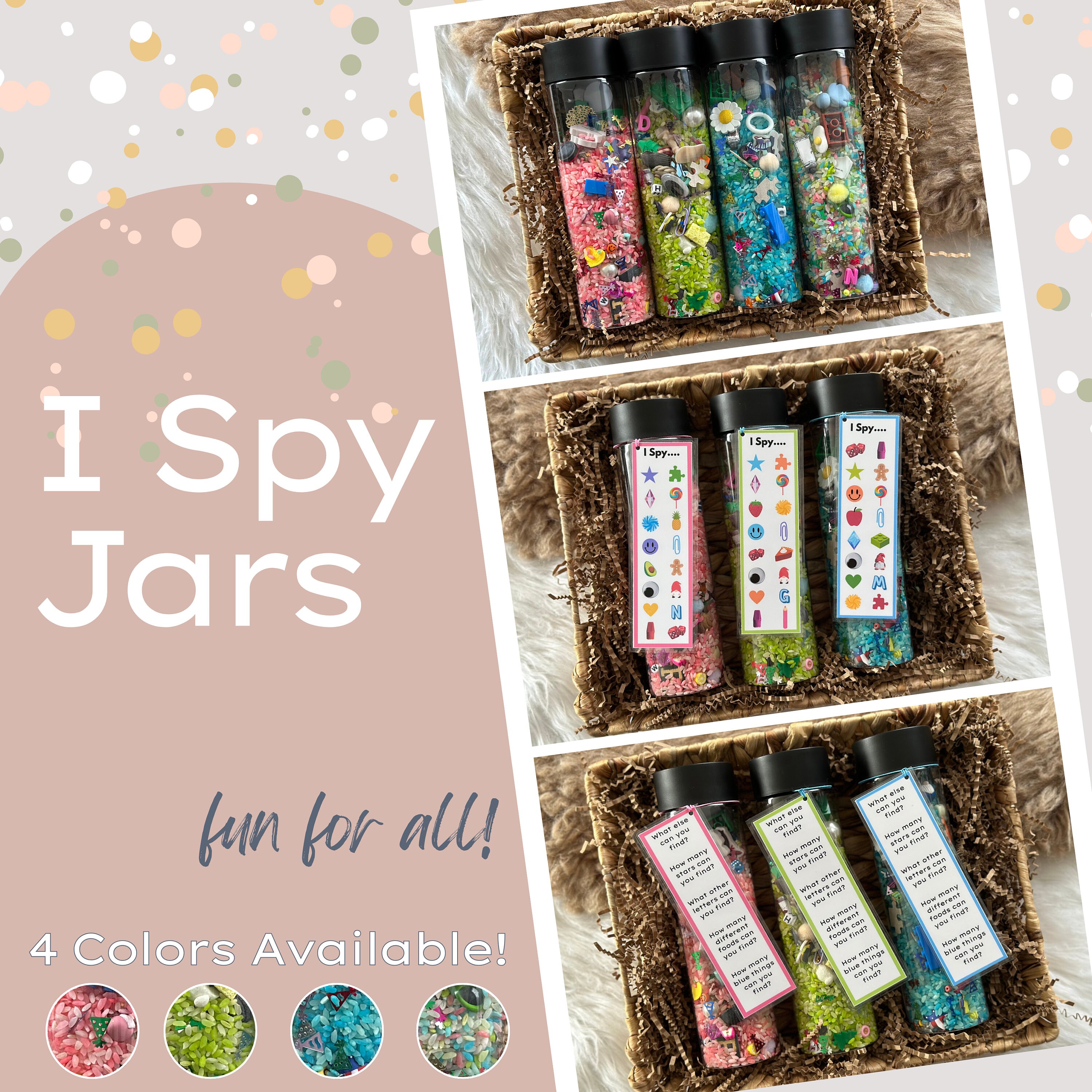 I Spy I Spy Jar Toys for Cars Search and Find Road Trip Busy Board Gift ...