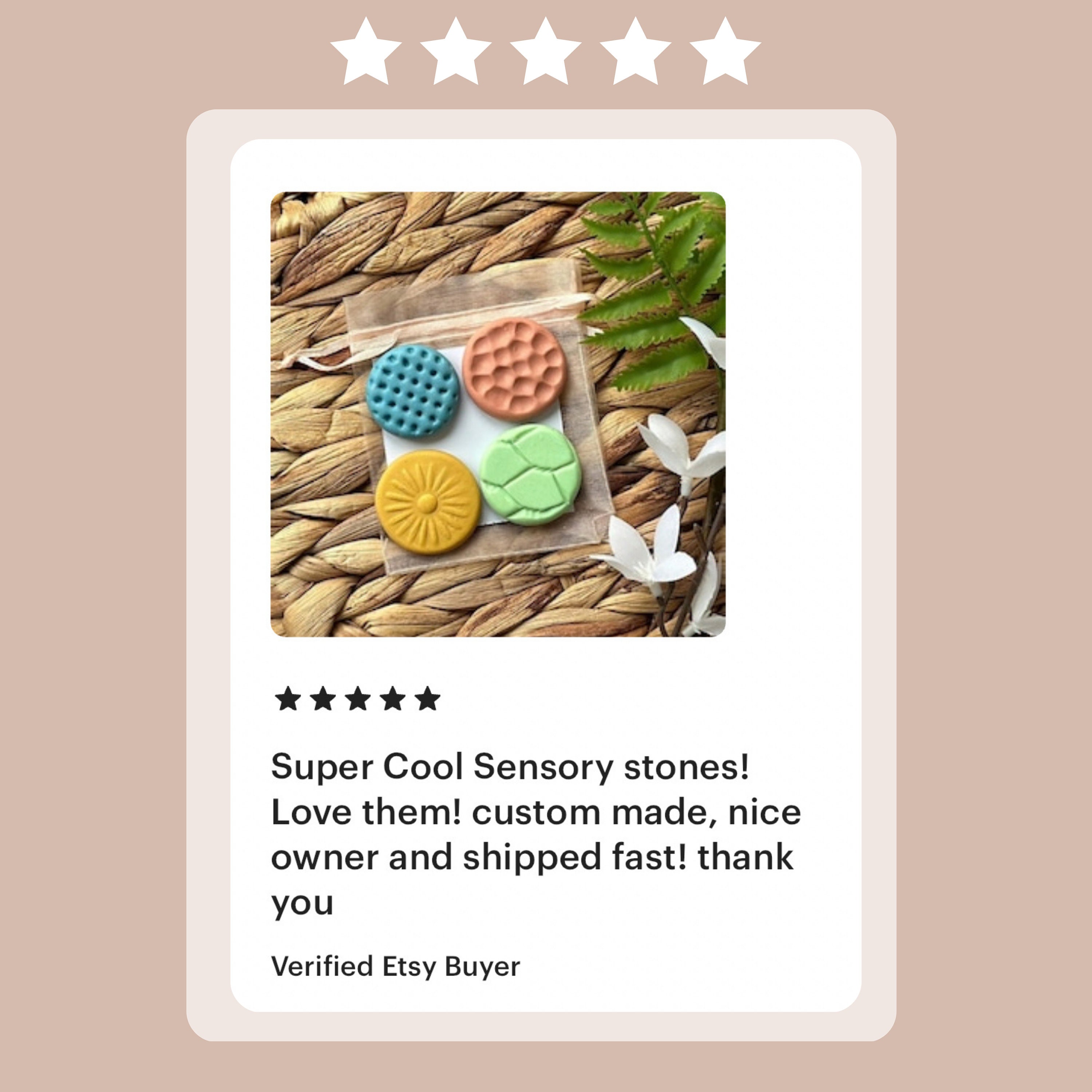 Textured Sensory Stone Calming Grounding Tool for Anxiety ADHD Worry ...