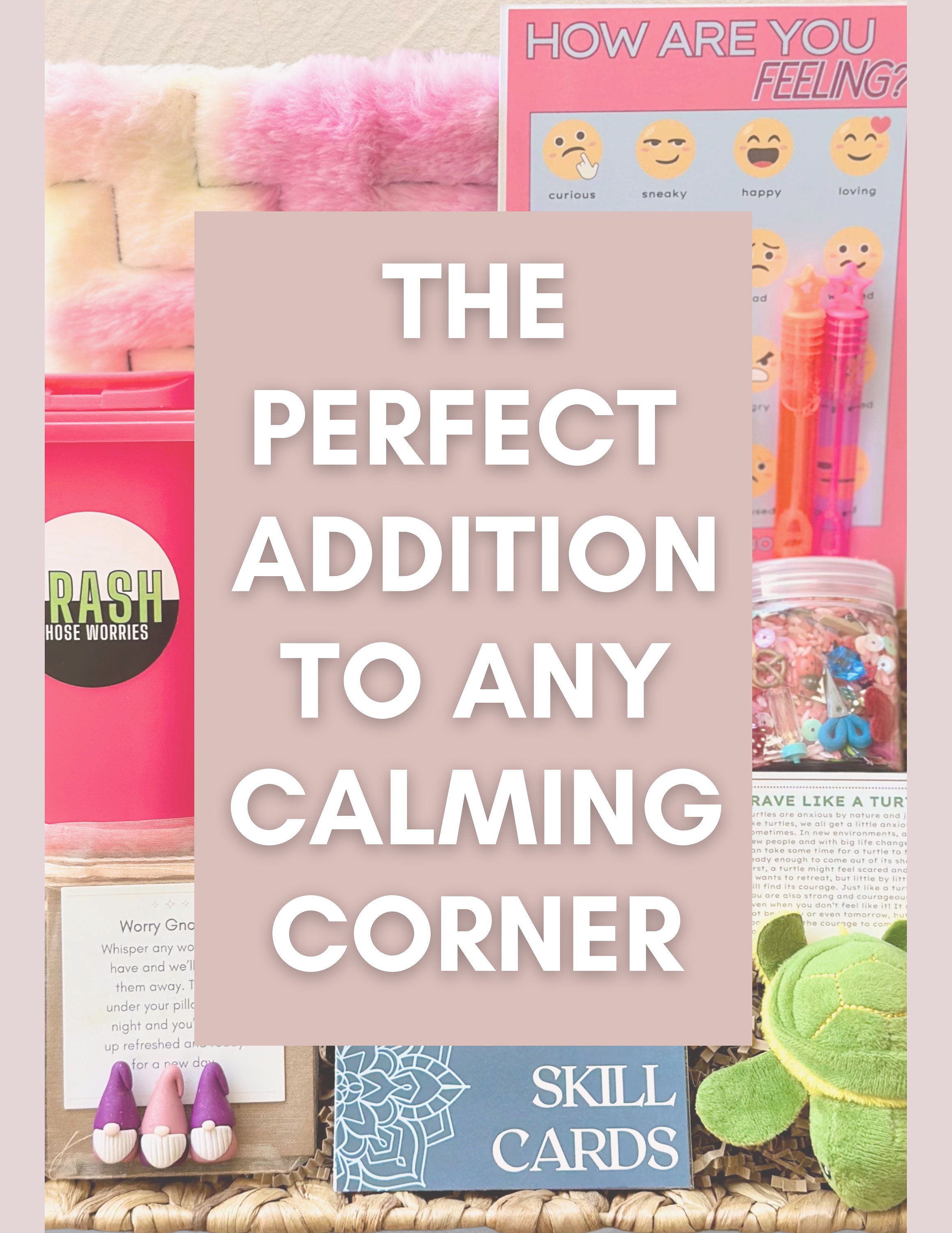 Calming Corner Kit: Coping Skills for Kids Anxiety, Fidget Toys - Etsy