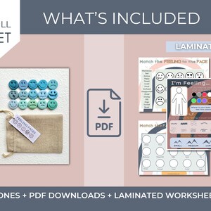 Learning About Feelings Set Therapy Worksheet for Kids Social Emotional ...