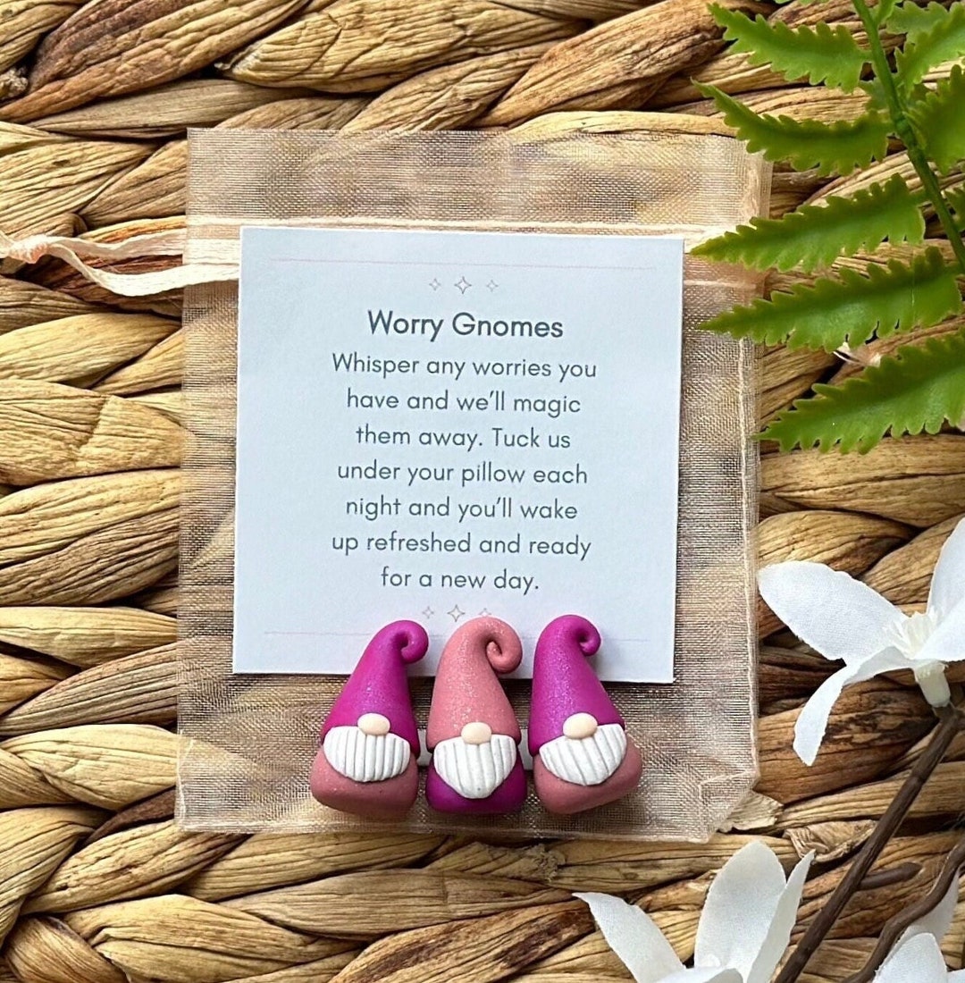 Gnome Emotional Support Gnome Worry Doll Anxiety Relief Gift Gnome ...
