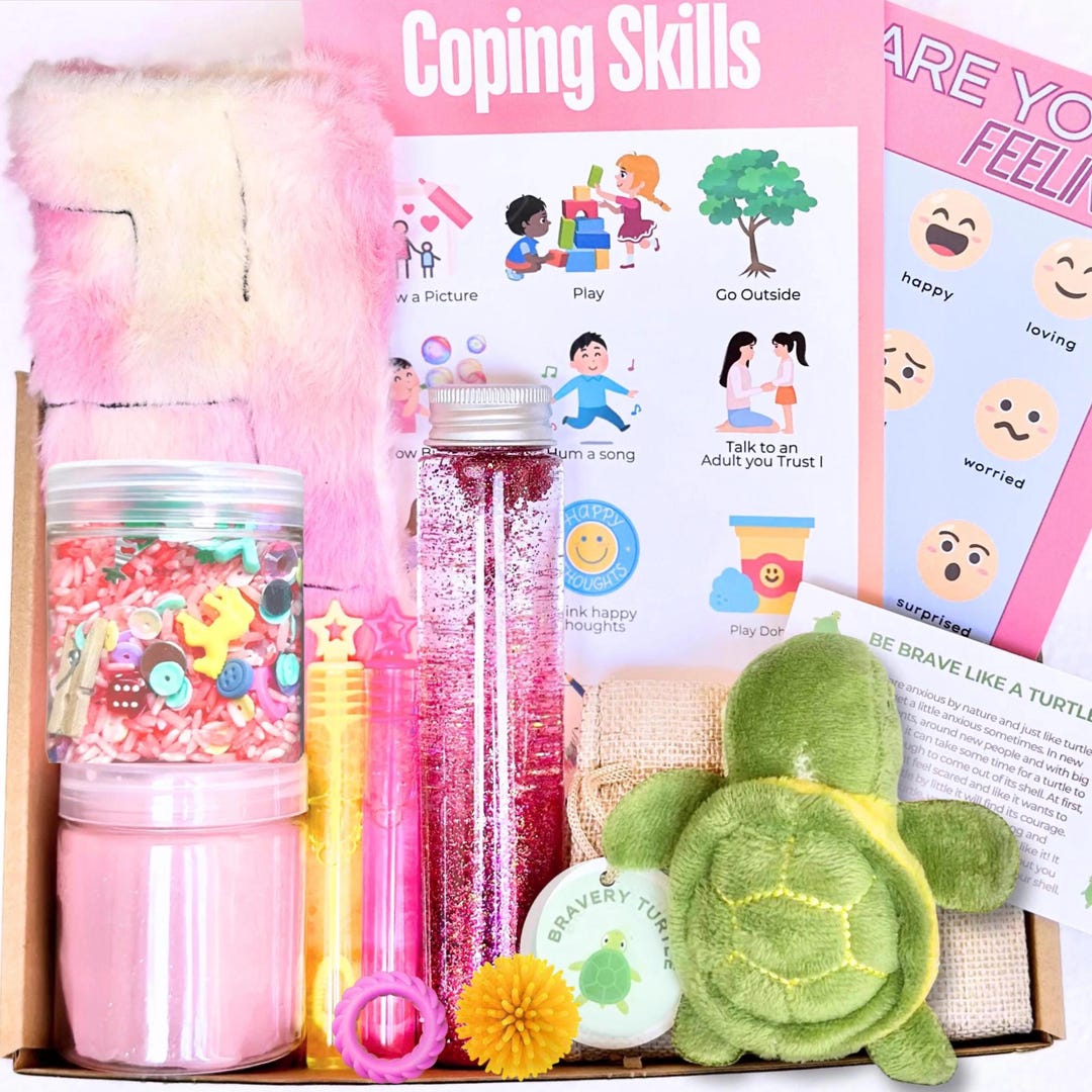 Mental Health Sensory Kit: Calm Corner, Fidget Toys, Coping Skills for ...