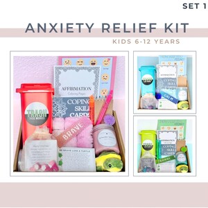 Anxiety Relief Kids 6-12 Years Old Coping Skills Box Mental Health Kit ...