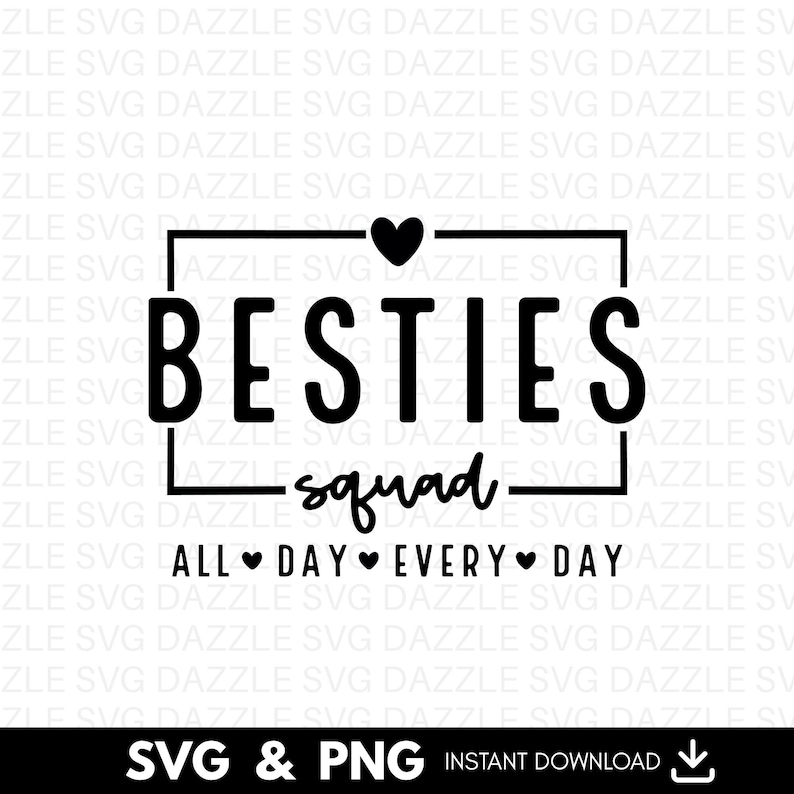 Besties Svg, Best Friends Forever Svg, Friendship Svg, Matching T ...