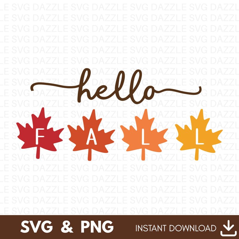 Hello Fall Svg - Etsy