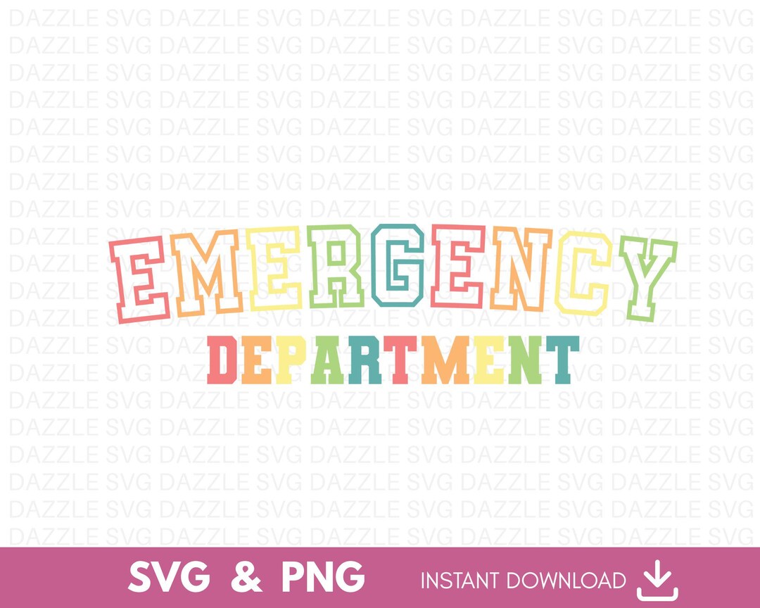 Emergency Department SVG, Healthcare Svg, Nurse Gift Svg, ER Nurse Svg ...