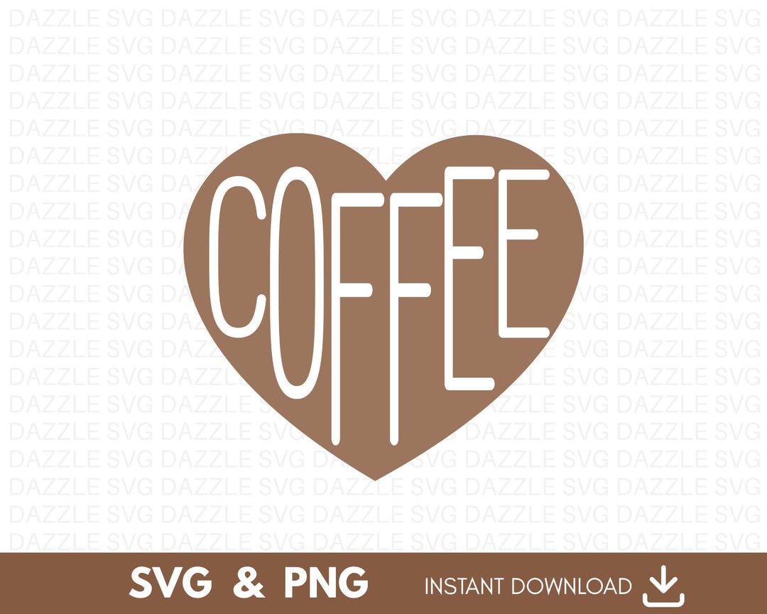 Coffee Heart SVG, Coffee Lover Shirt Mug Cut File (digital Download) - Etsy