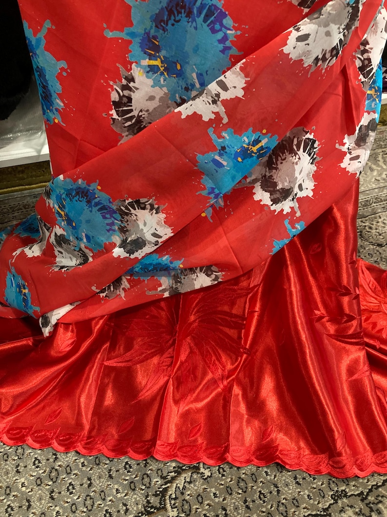 Somali Dirac Dress Set - Silk Georgette Caroos, Shawl & Gogara - Etsy