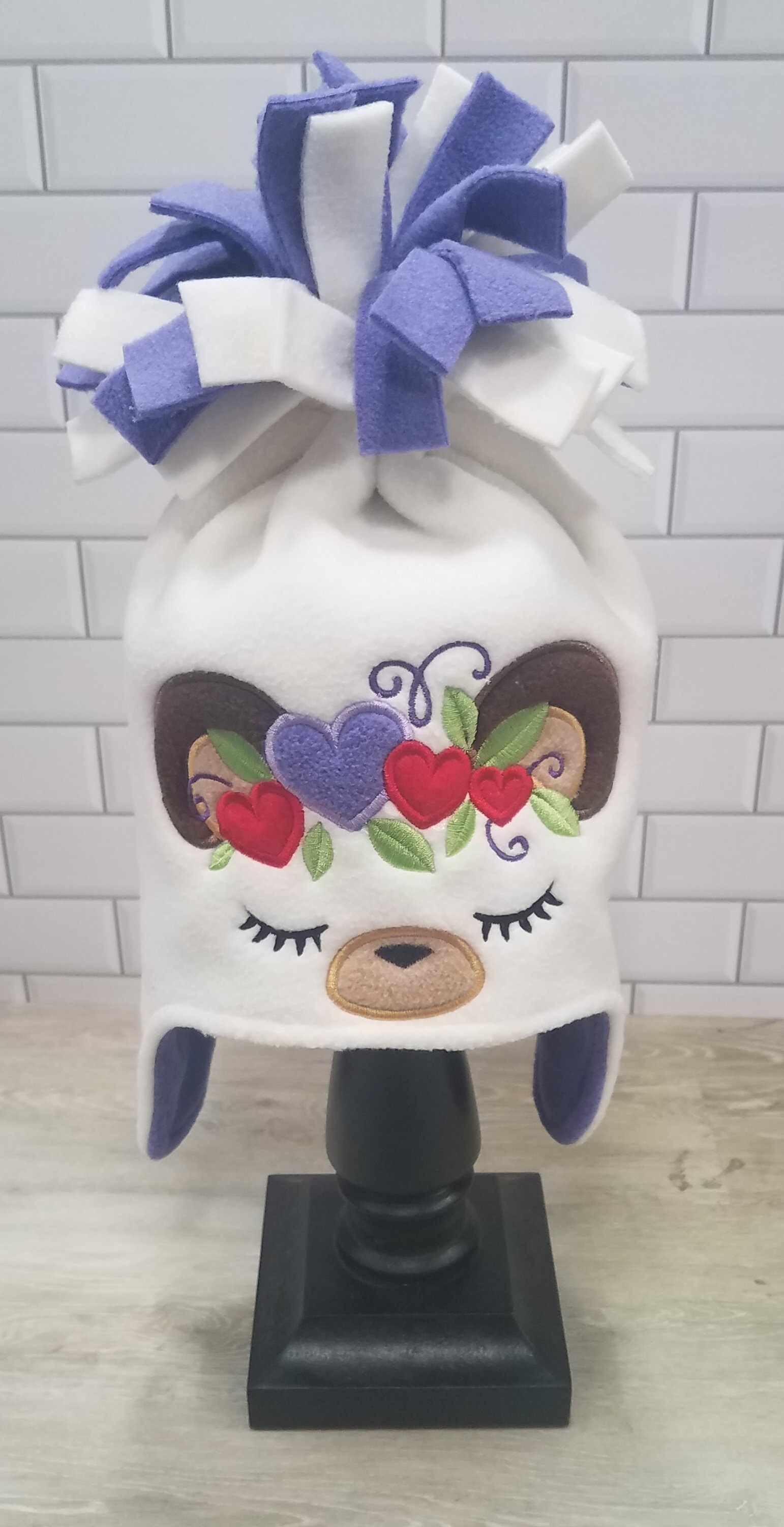 Kids Fleece Hat/peeker Fleece Hat/animal Hat/bear - Etsy
