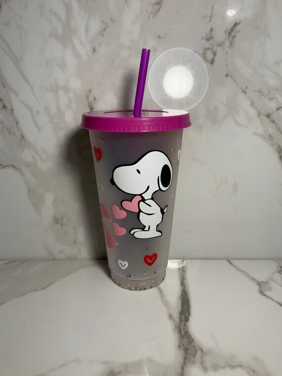 Snoopy Color Changing Confetti Cup | Etsy