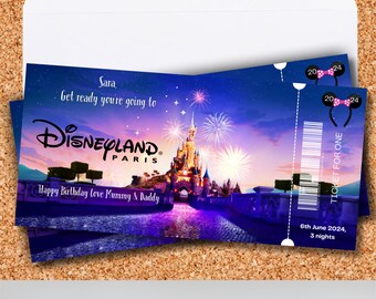 Personalised Surprise Disney Gift Voucher. Disneyworld Ticket ...